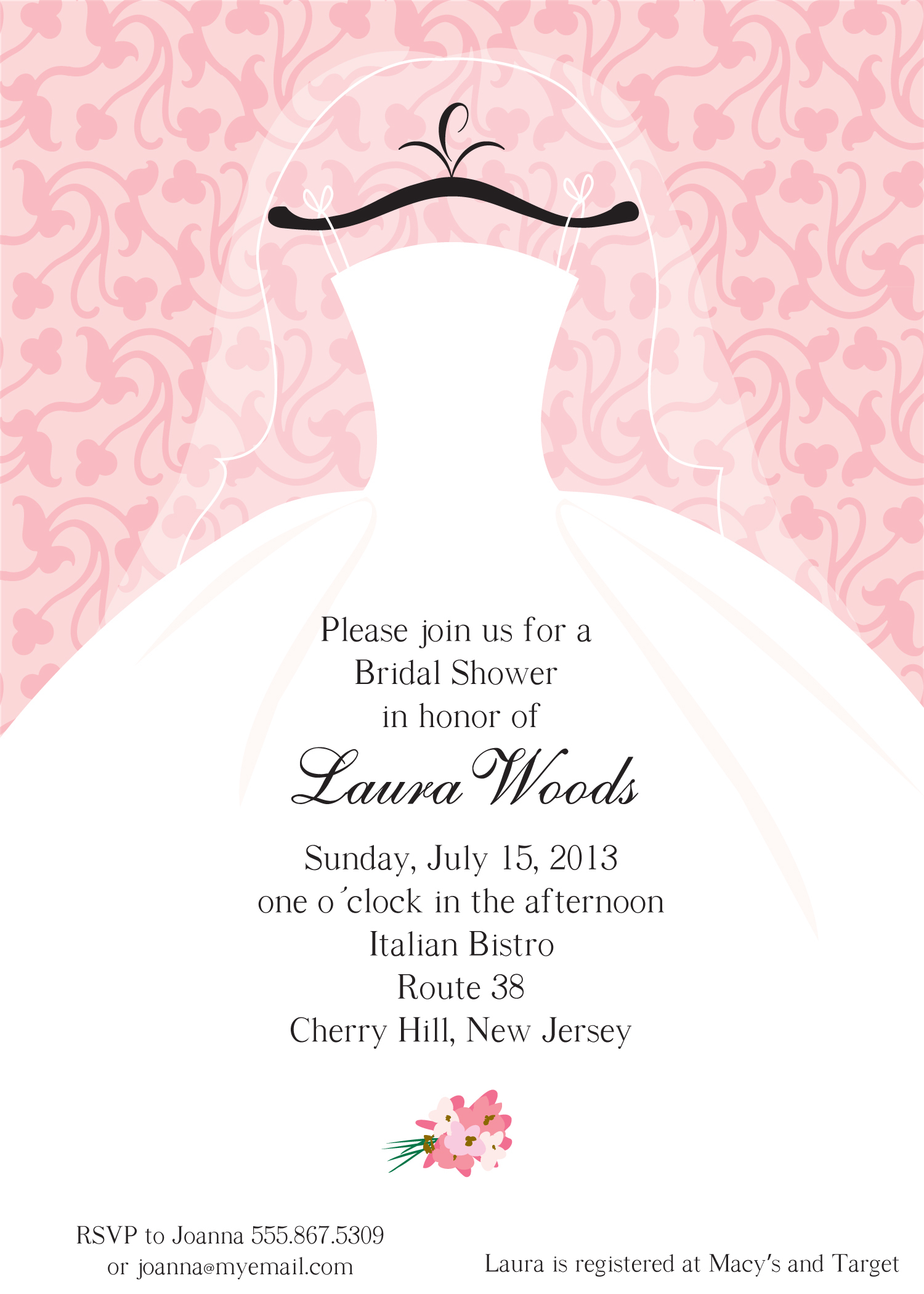 Bridal Shower Invitations Free Editable Bridal Shower Invitations
